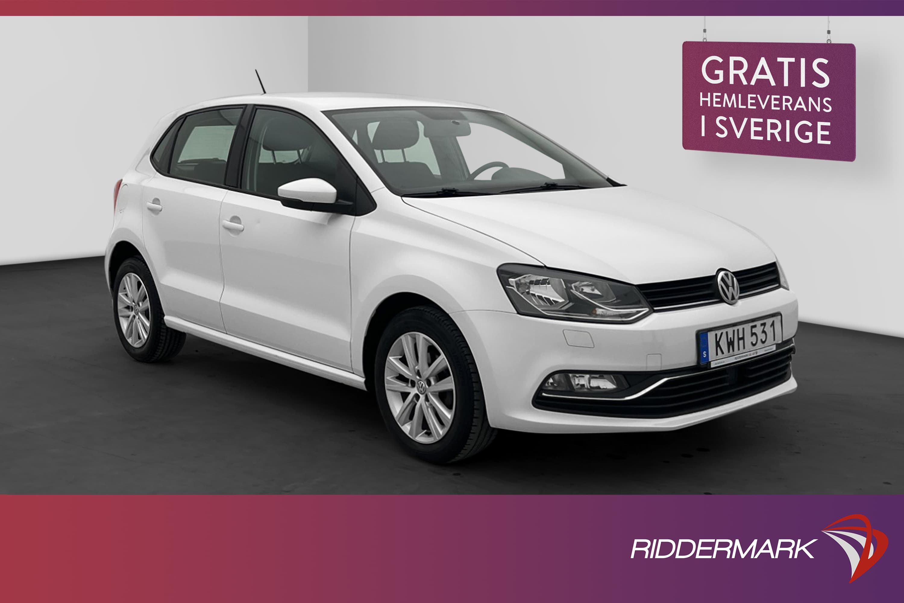 Begagnad Volkswagen Polo 1.2 TSI 90hk 2016 KWH531 | Riddermark Bil