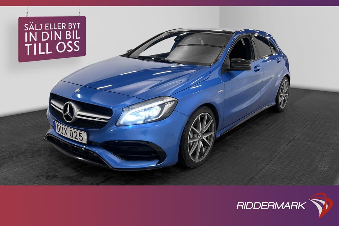 Begagnad Mercedes-Benz A 45 4MATIC 381hk 2017 DUX025 | Riddermark Bil