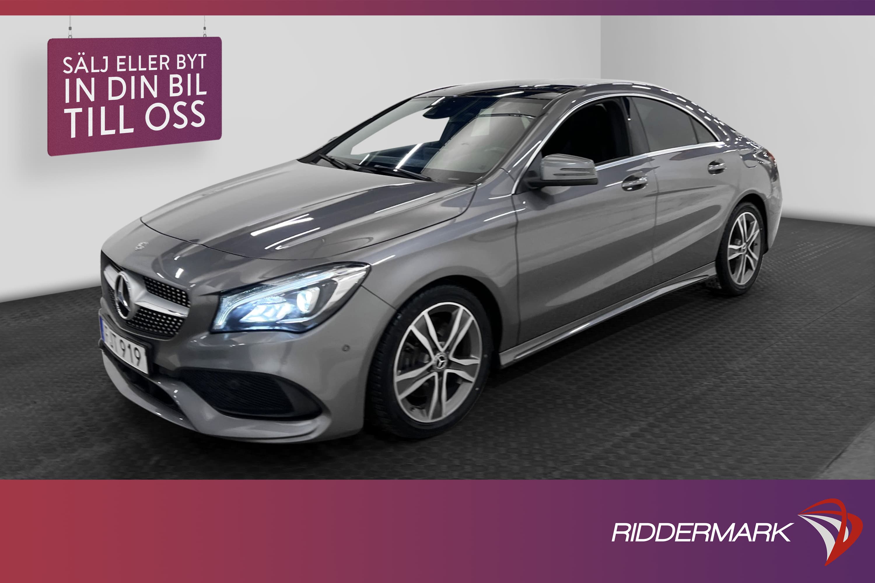 Begagnad Mercedes-Benz CLA 220 d Coupé 177hk 2019 | Riddermark Bil