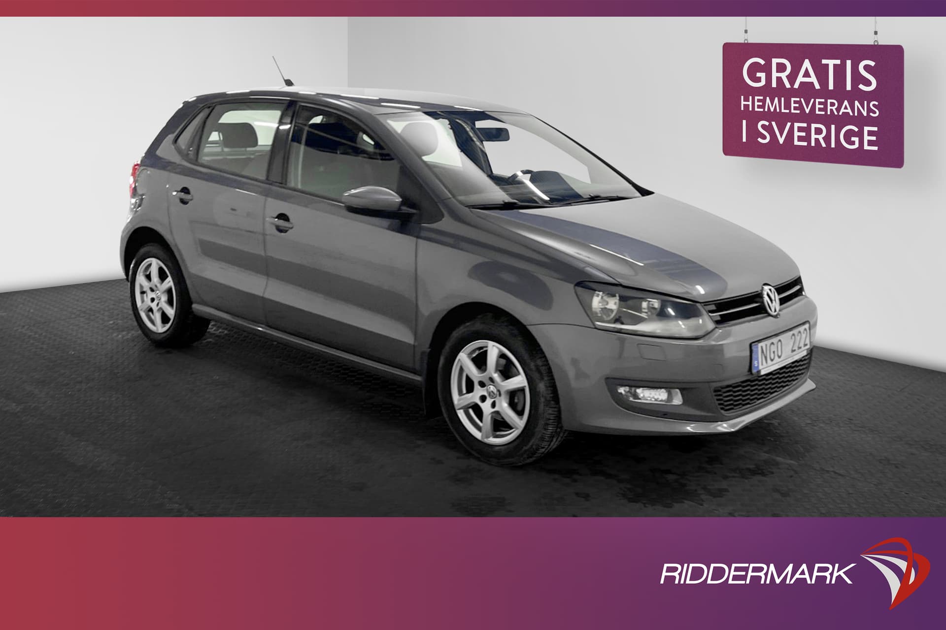 Begagnad Volkswagen Polo 1.2 TSI 90hk 2013 NGO222 | Riddermark Bil