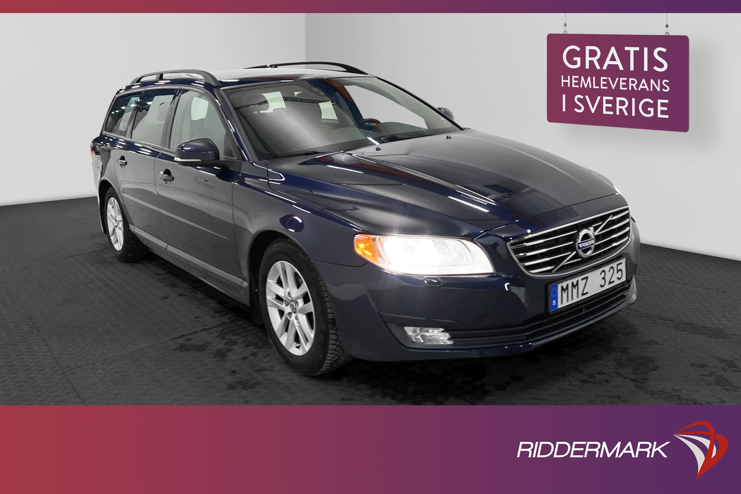 Begagnad Volvo V70 D2 Kinetic 2014 MMZ325 | Riddermark Bil