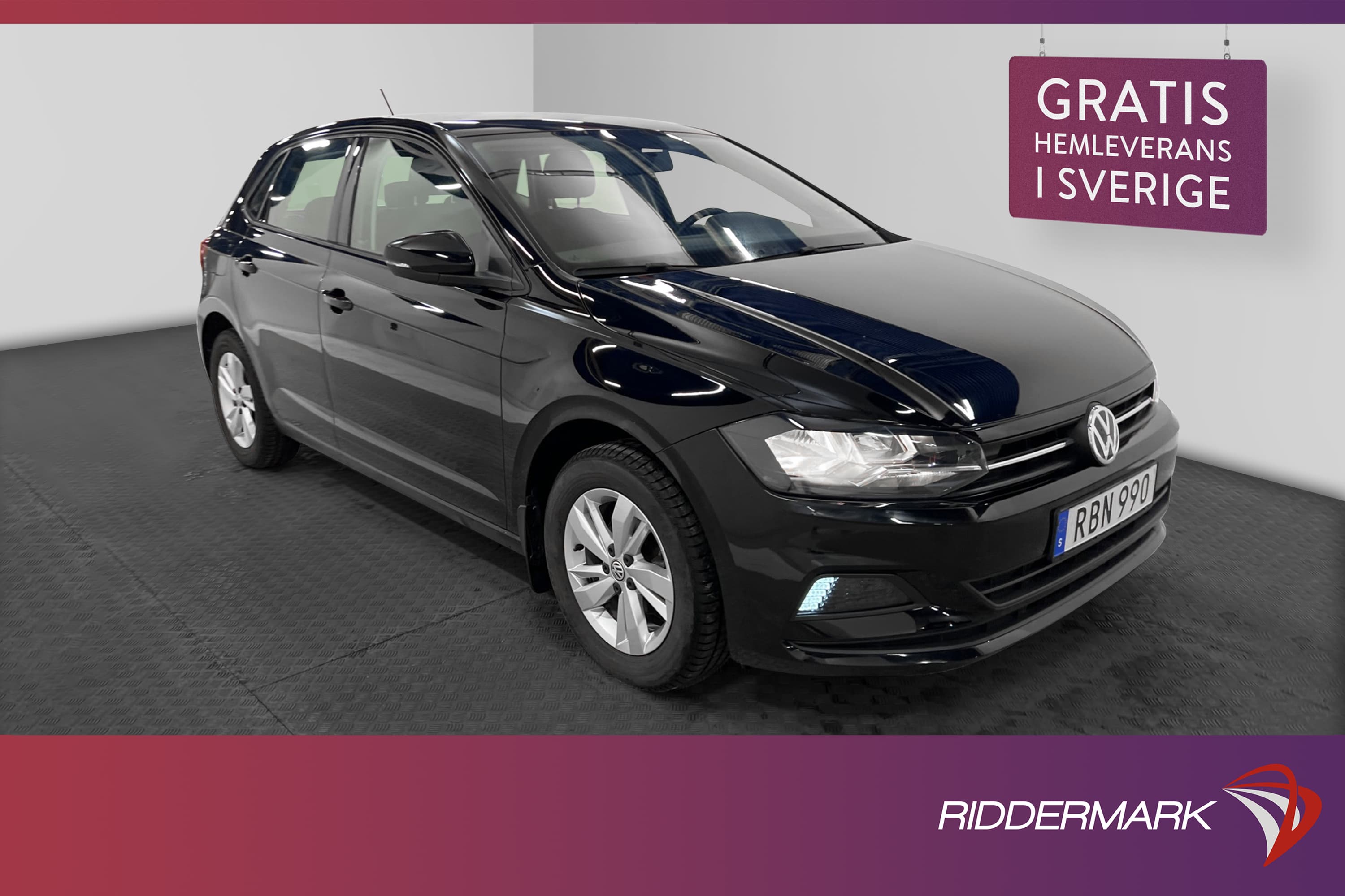 Begagnad Volkswagen Polo 1.0 TSI 95hk 2018 RBN990 | Riddermark Bil