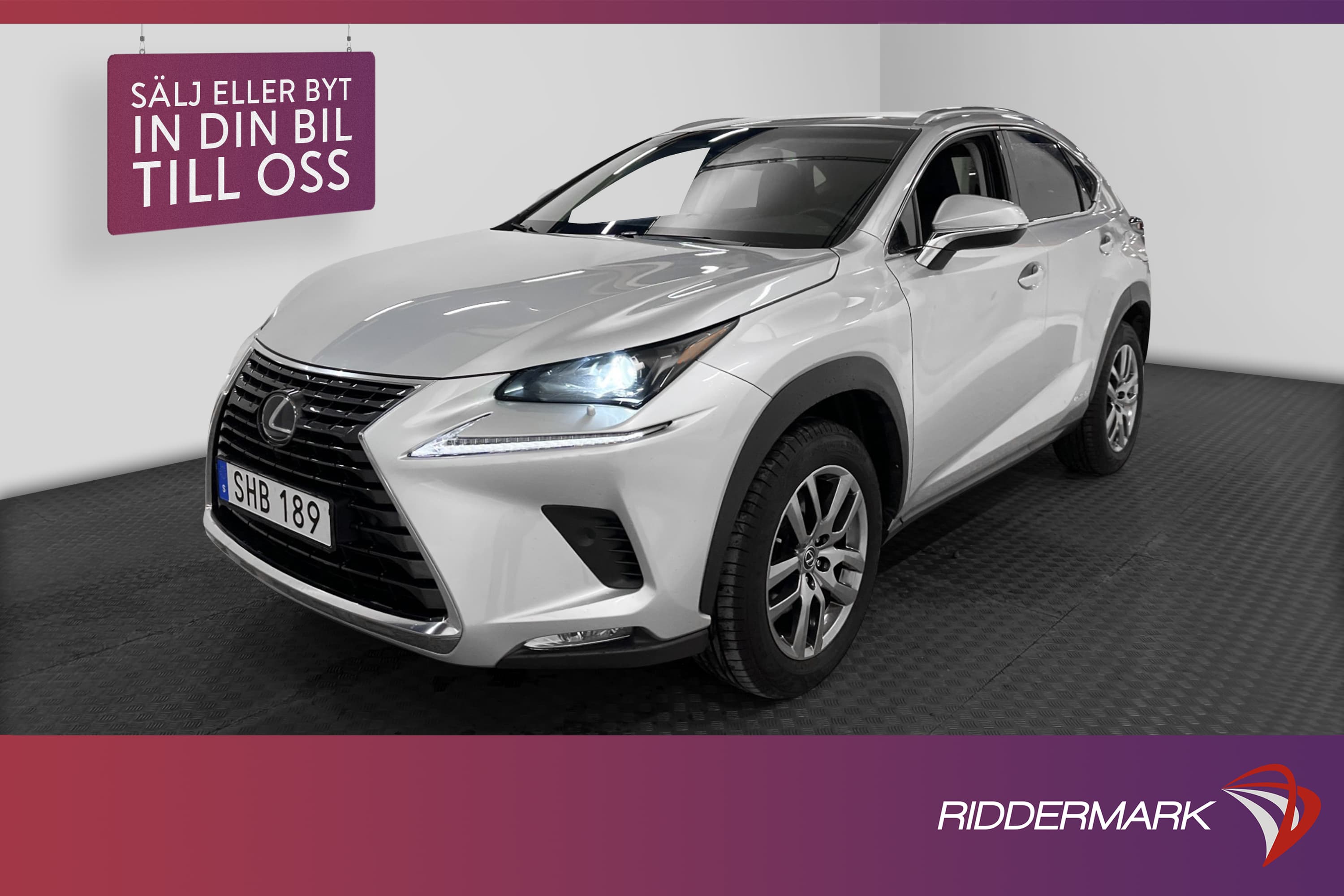 Begagnad Lexus NX 300h AWD 197hk 2019 SHB189 | Riddermark Bil