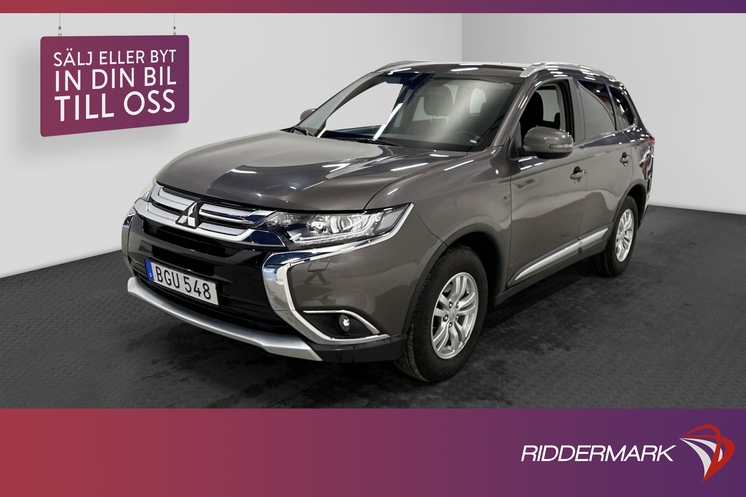 Begagnad Mitsubishi Outlander 2017 BGU548 | Riddermark Bil