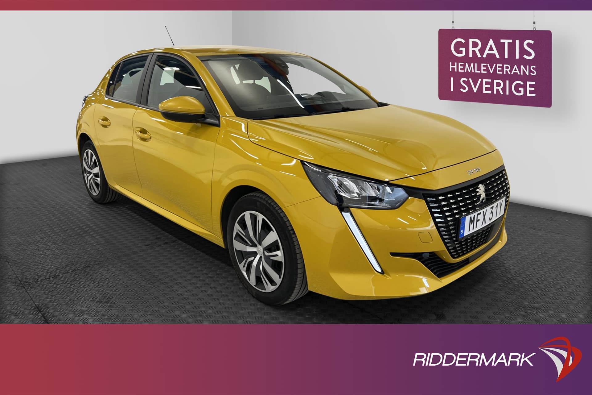Begagnad Peugeot 208 PureTech 75hk 2020 MFX31Y | Riddermark Bil