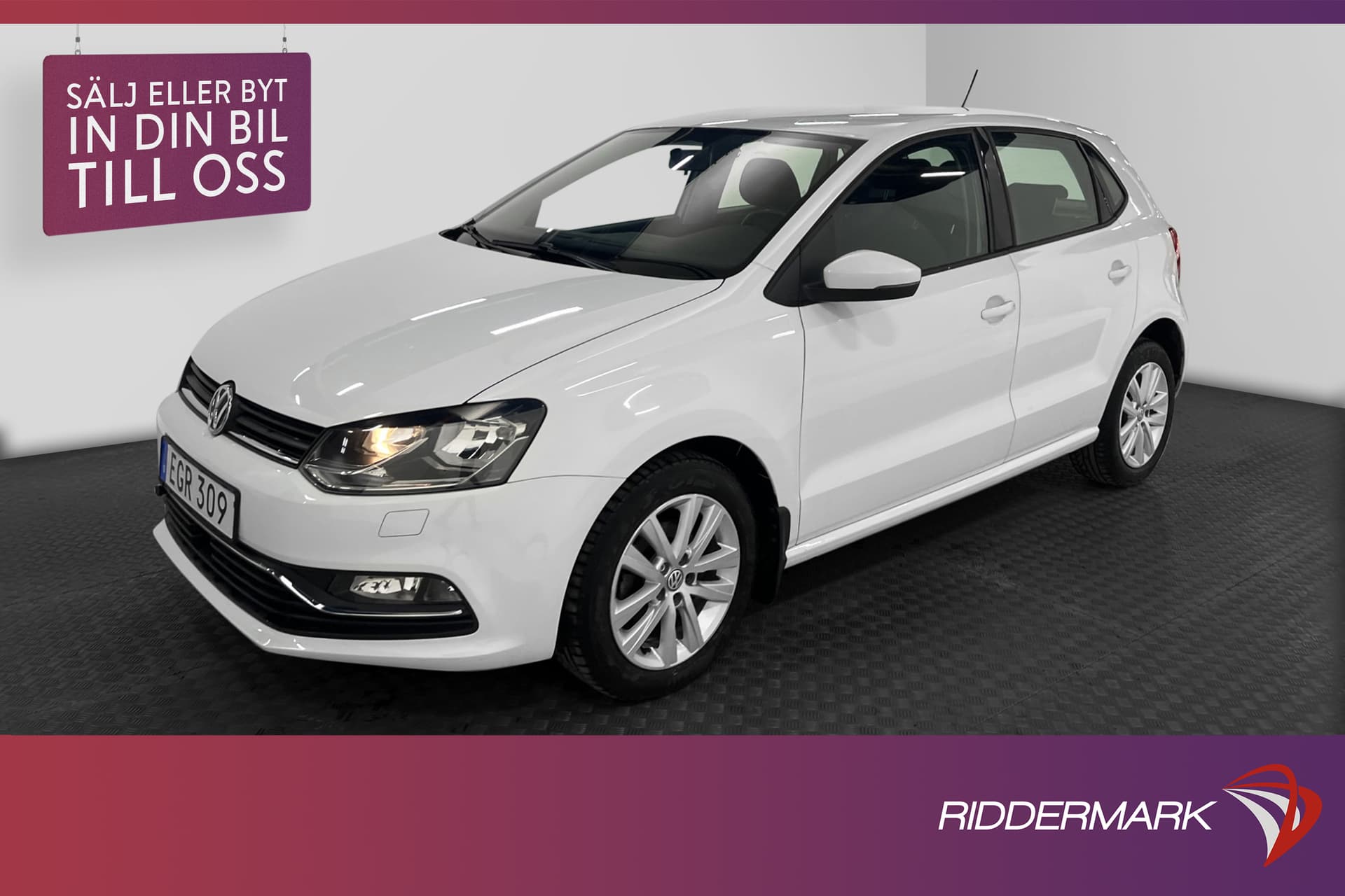 Begagnad Volkswagen Polo 1.2 TSI 90hk 2016 EGR309 | Riddermark Bil