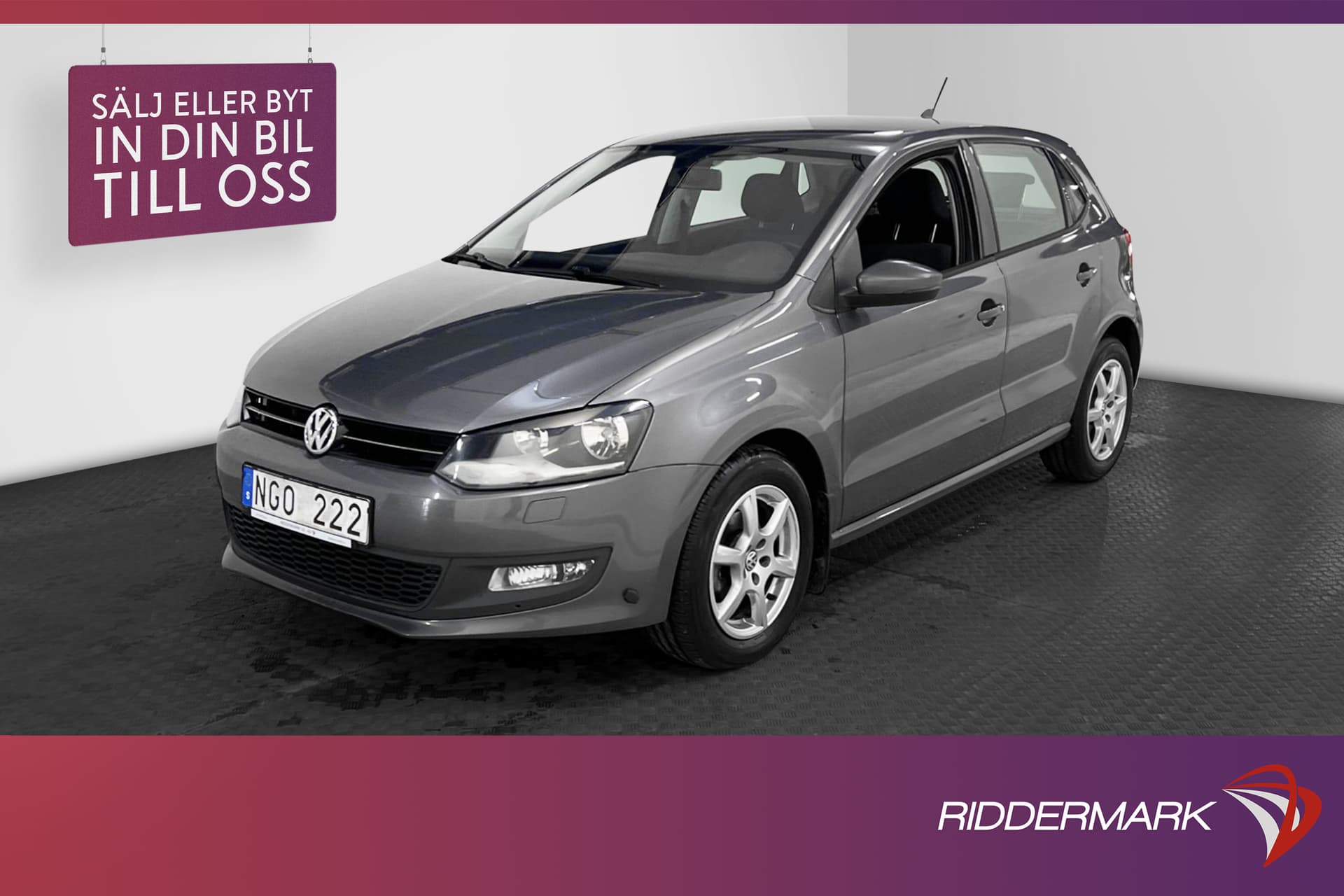 Begagnad Volkswagen Polo 1.2 TSI 90hk 2013 NGO222 | Riddermark Bil