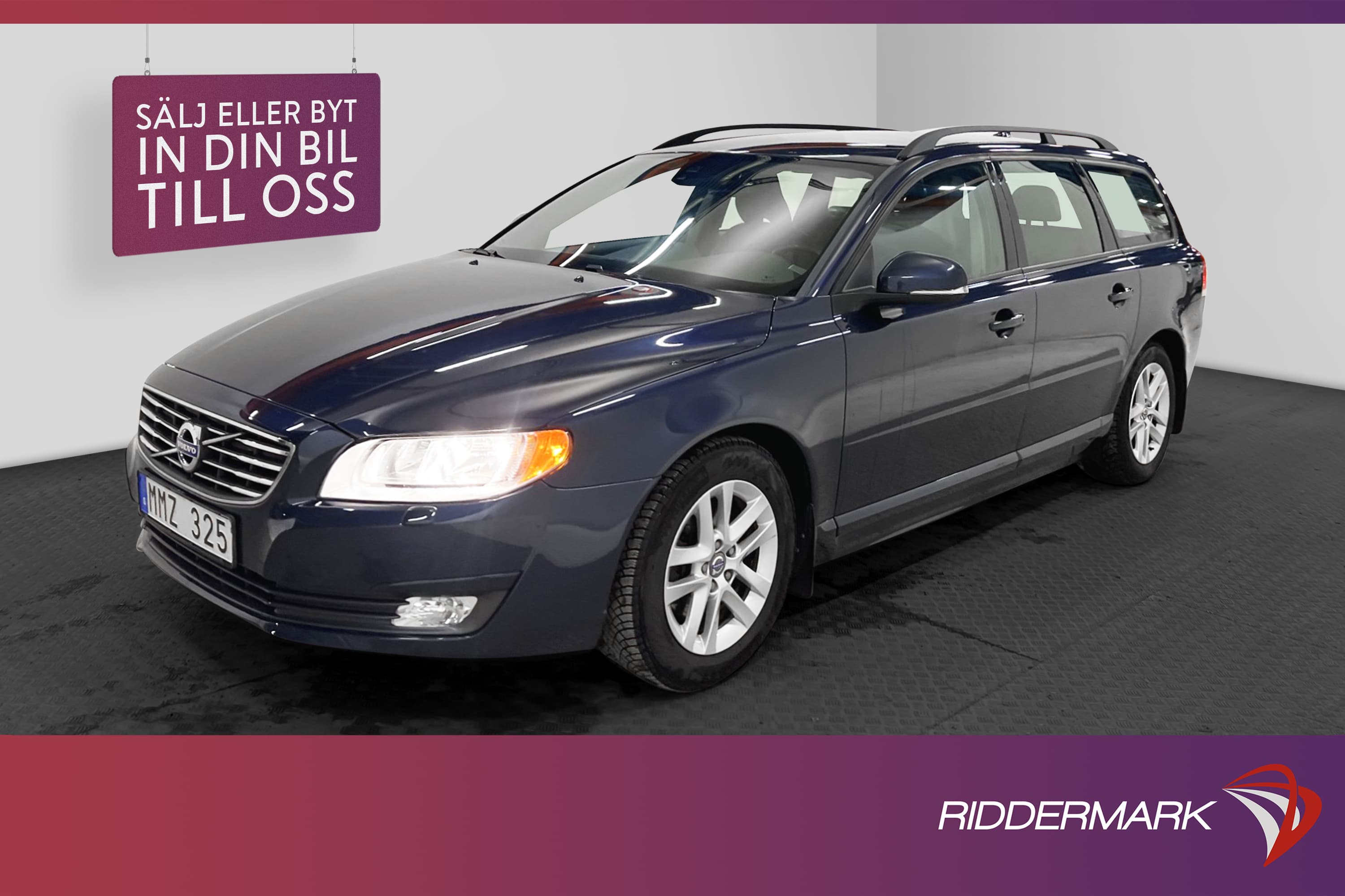 Begagnad Volvo V70 D2 Kinetic 2014 MMZ325 | Riddermark Bil