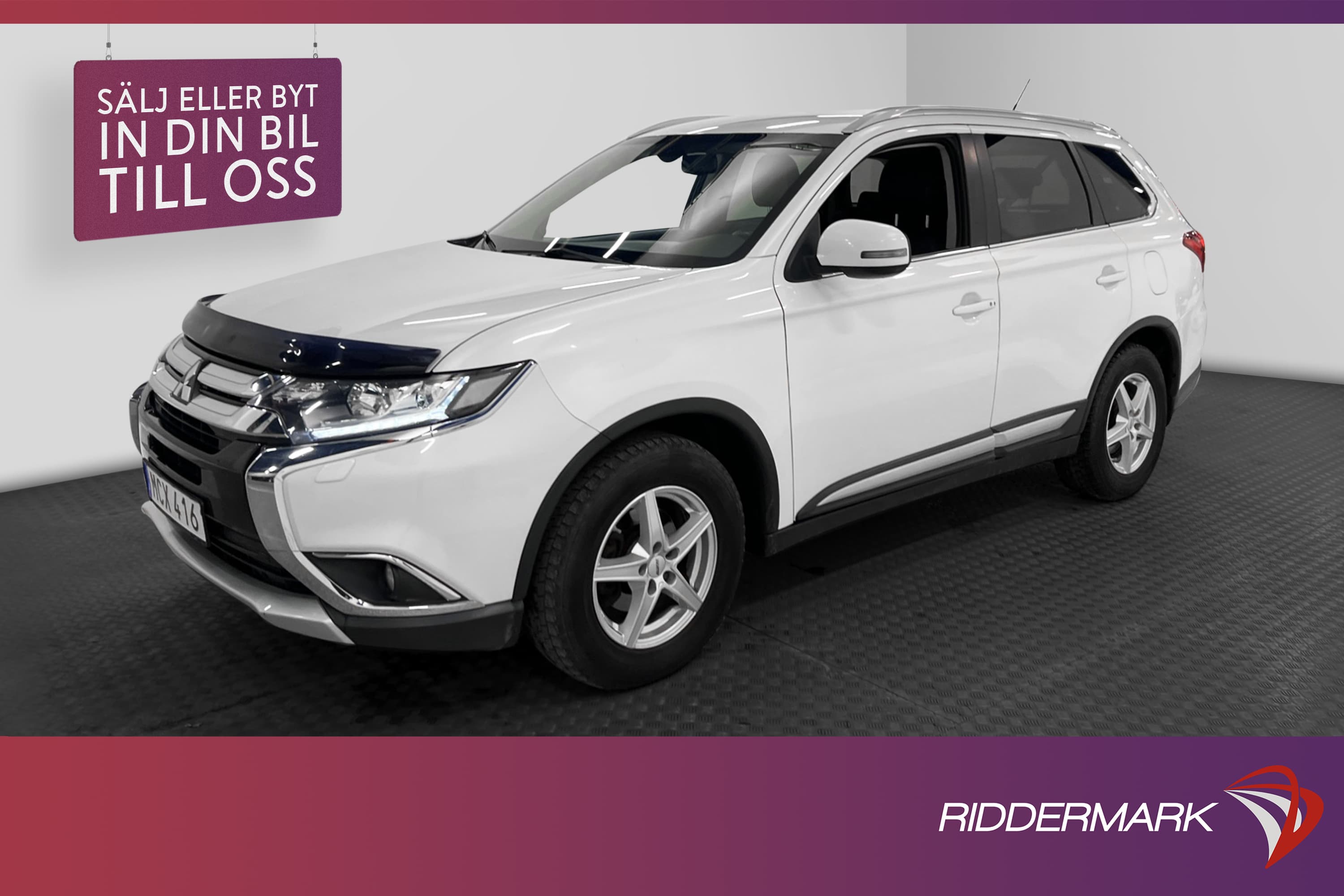 Begagnad Mitsubishi Outlander 4WD 150hk 2016 MCX416 | Riddermark Bil